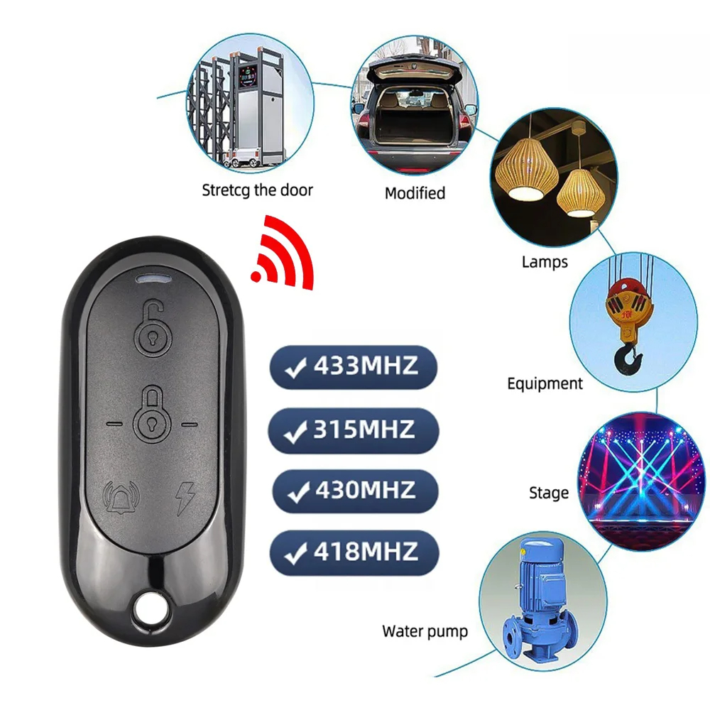433MHz 315MZH 418MZH 430Mhz Garage Door Copy Remote Control Cloning RF Transmitter Wireless ...