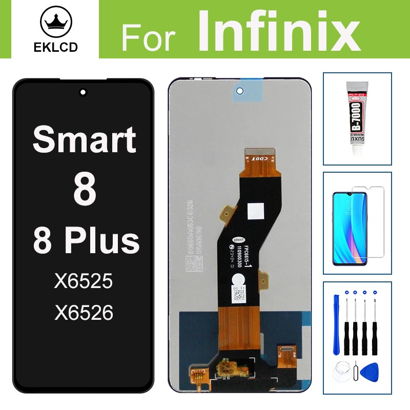 Original LCD For Infinix Smart 8 X6525 Smart8 Plus X6526 Display Touch Screen Digitizer Assembly ...