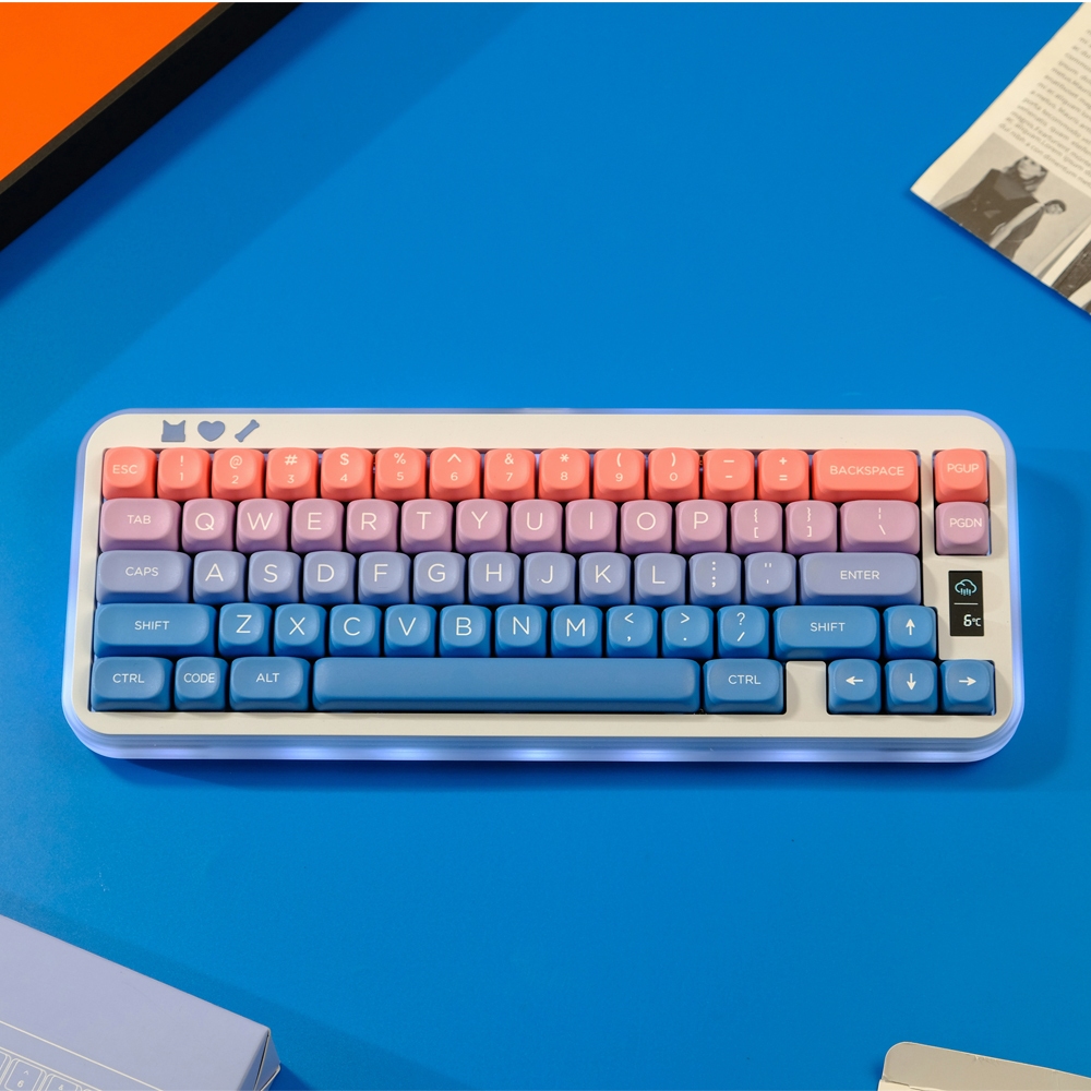 XOA MOA Profile Keycaps Fairytale Gradient Keycaps PBT Dye Sublimation ...