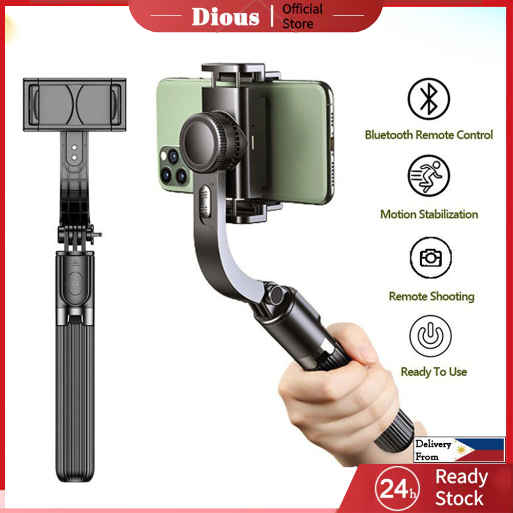 4in1 Gimbal Stabilizer For Phone Stabilizer Anti-Shake Selfie Stick ...