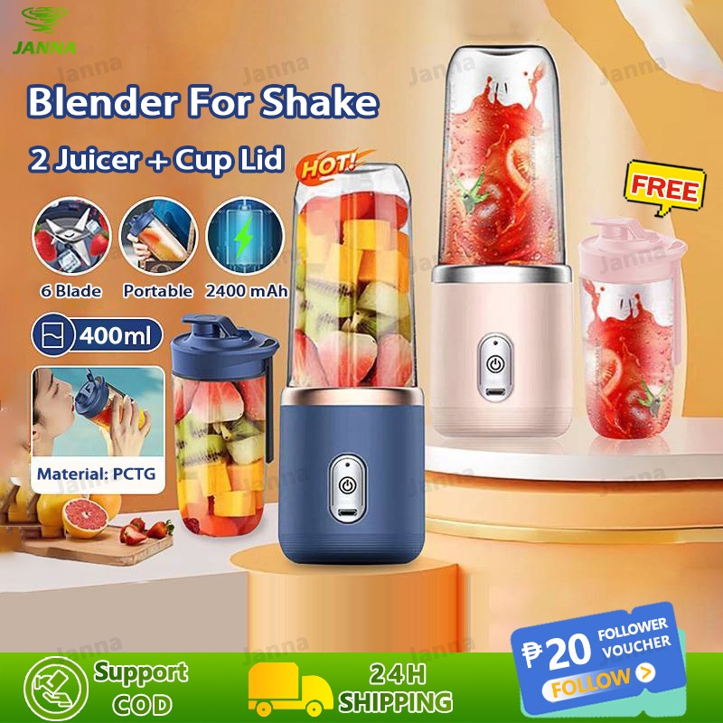 Portable Blender For Shake Small Electric Smoothie Blender Tumbler ...