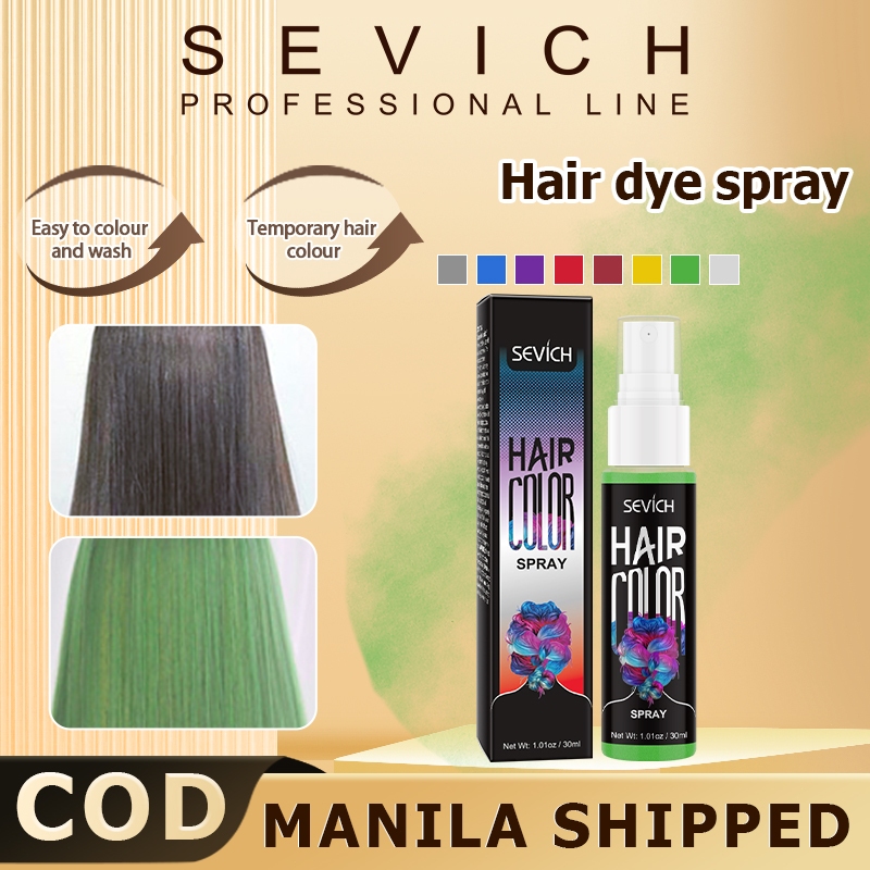 SEVICH Hair Dye Spray Temporary Hair Color Gold Red Purple Blue Hair ...
