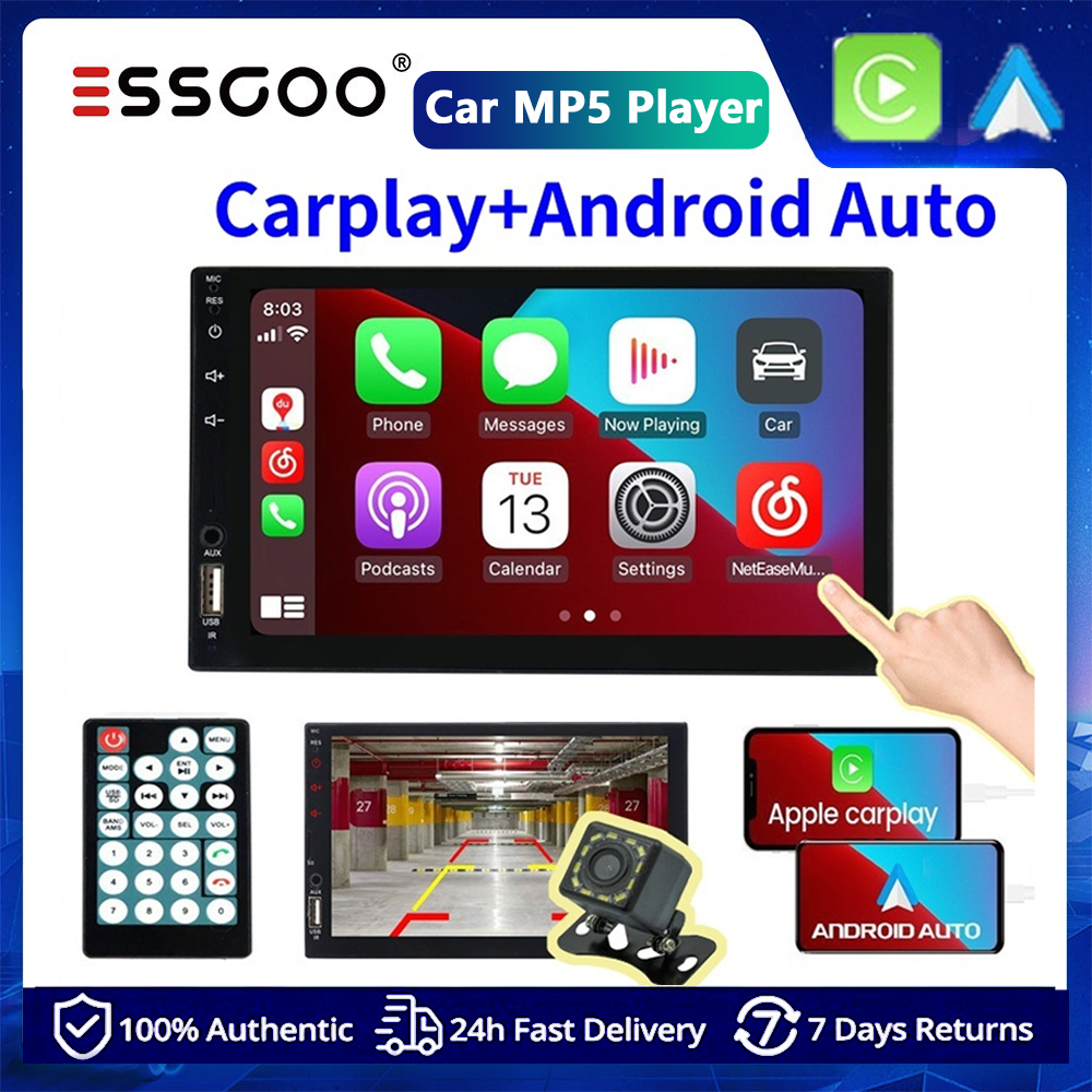 ESSGOO New 7018C Car Radio Stereo With Touch Screen and Bluetooth 7 ...