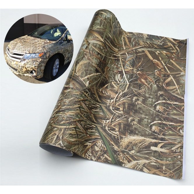 Camouflage Vinyl Wrap Film Sticker Jungle Camo Bubble Free Car Self ...