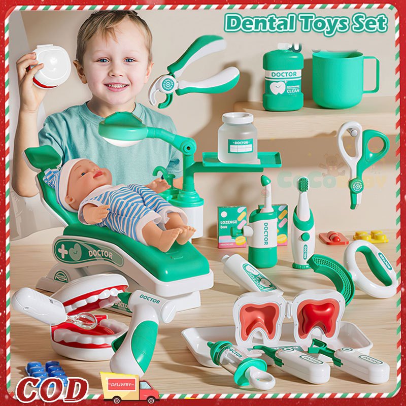 Dental Toys Set Children Dentisit Toy with Medical Chair Doctor Toys ...