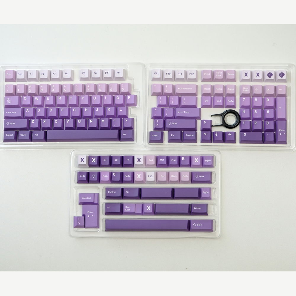 147 Keys Lavender Purple Keycaps Cherry Profile PBT Dye Sublimation ...