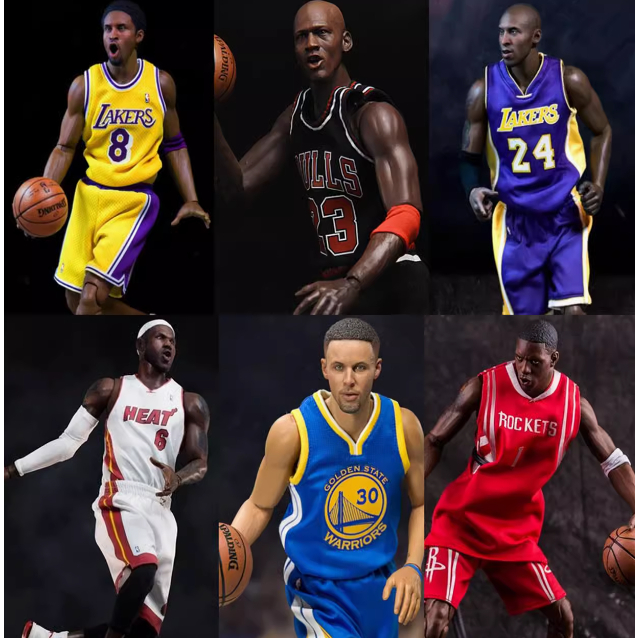 Kobe James Madi Jordan Curry Harden Iverson Figure Action Figure NBA ...