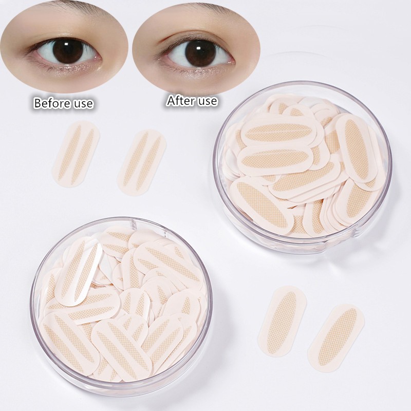 300/Box Lace Double Eyelids Sticker Natural Invisible Eyelid Tape Thin ...