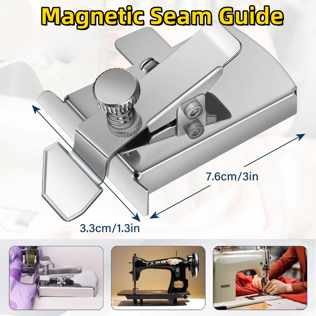 Magnetic Seam Guide Sewing Machine Gauge Multifunctional Magnet Dauge ...