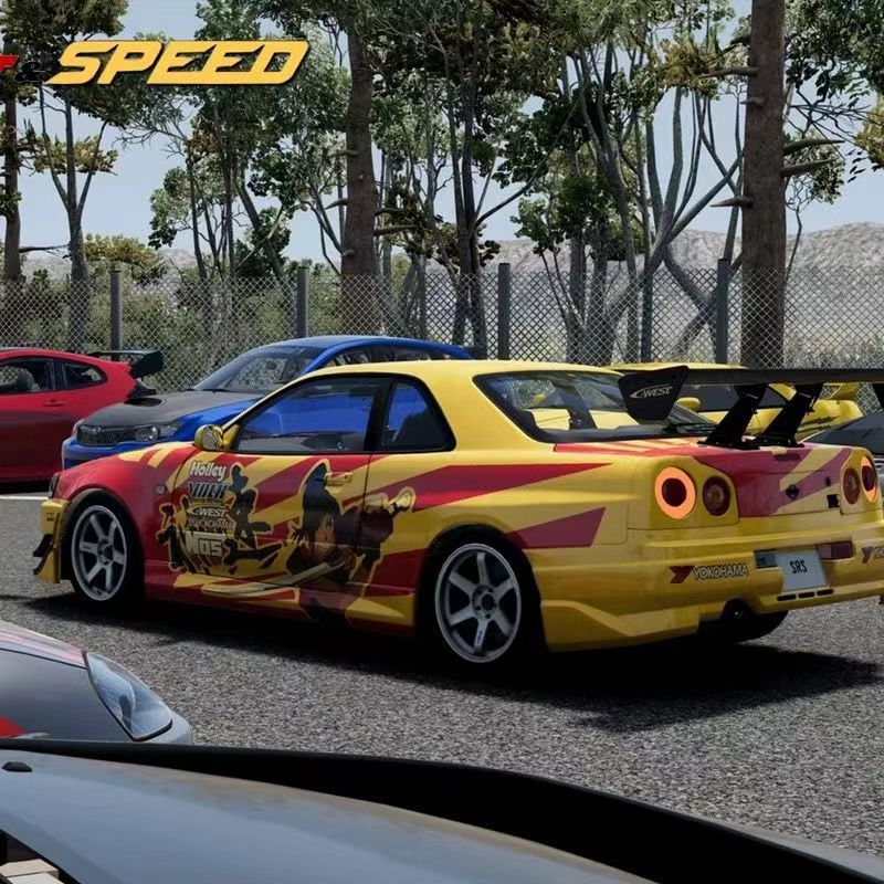 Fast Speed FS 1: 64 Skyline GTR R34 High Tail FNF Fast Pink Alloy Car ...