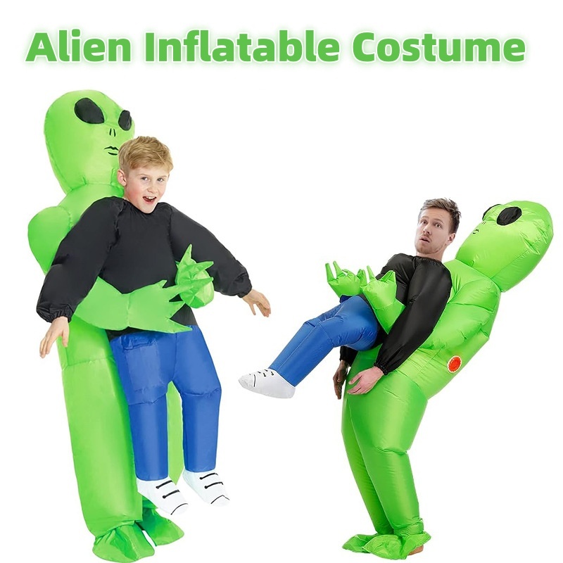 Alien Inflatable Costume Adult Blow up Space Alien Abduction Costume ...