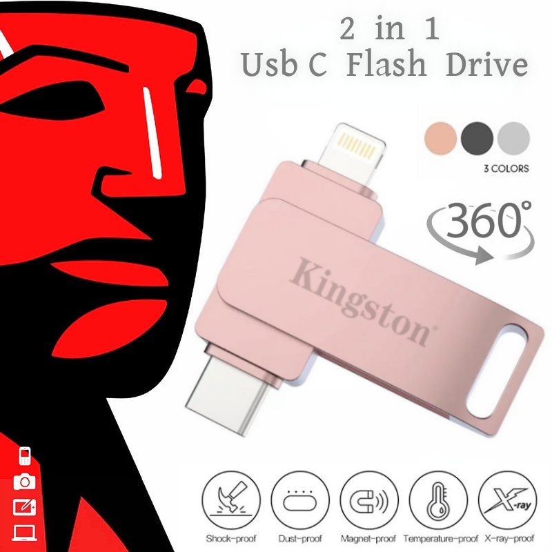 High Speed 1TB Usb C Flash Drive 2 in 1 Otg Pendrive 512GB Flash Memory ...
