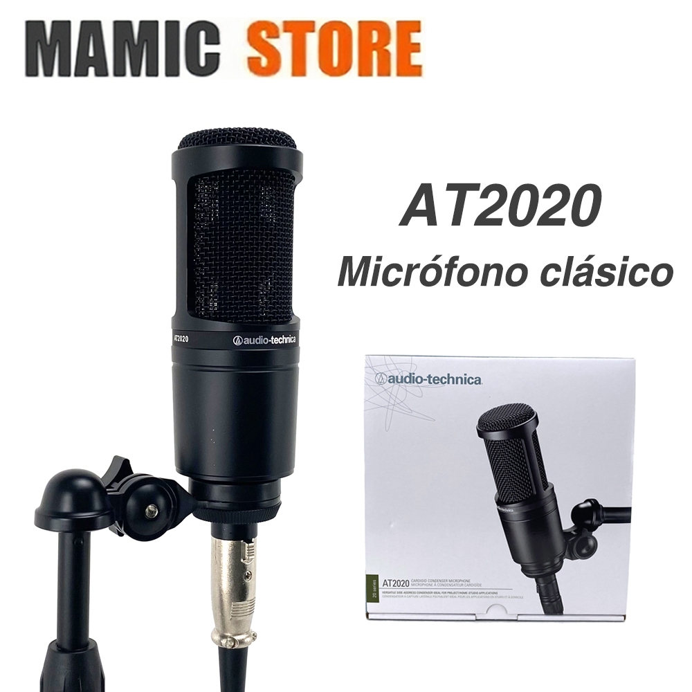 AT2020 Professional Audio Wired Cardioid Condenser Microphone for Vocal Condenser Pro Studio ...
