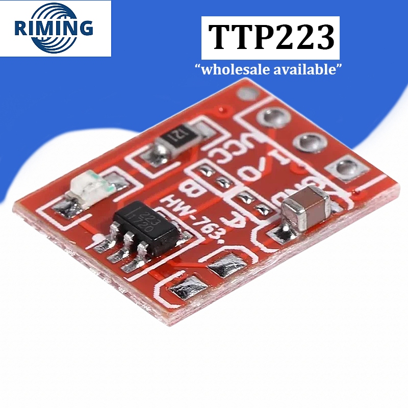 10pcs TTP223 Touch Button Module Capacitor Type Single Channel Self Locking Touch Switch Sensor ...