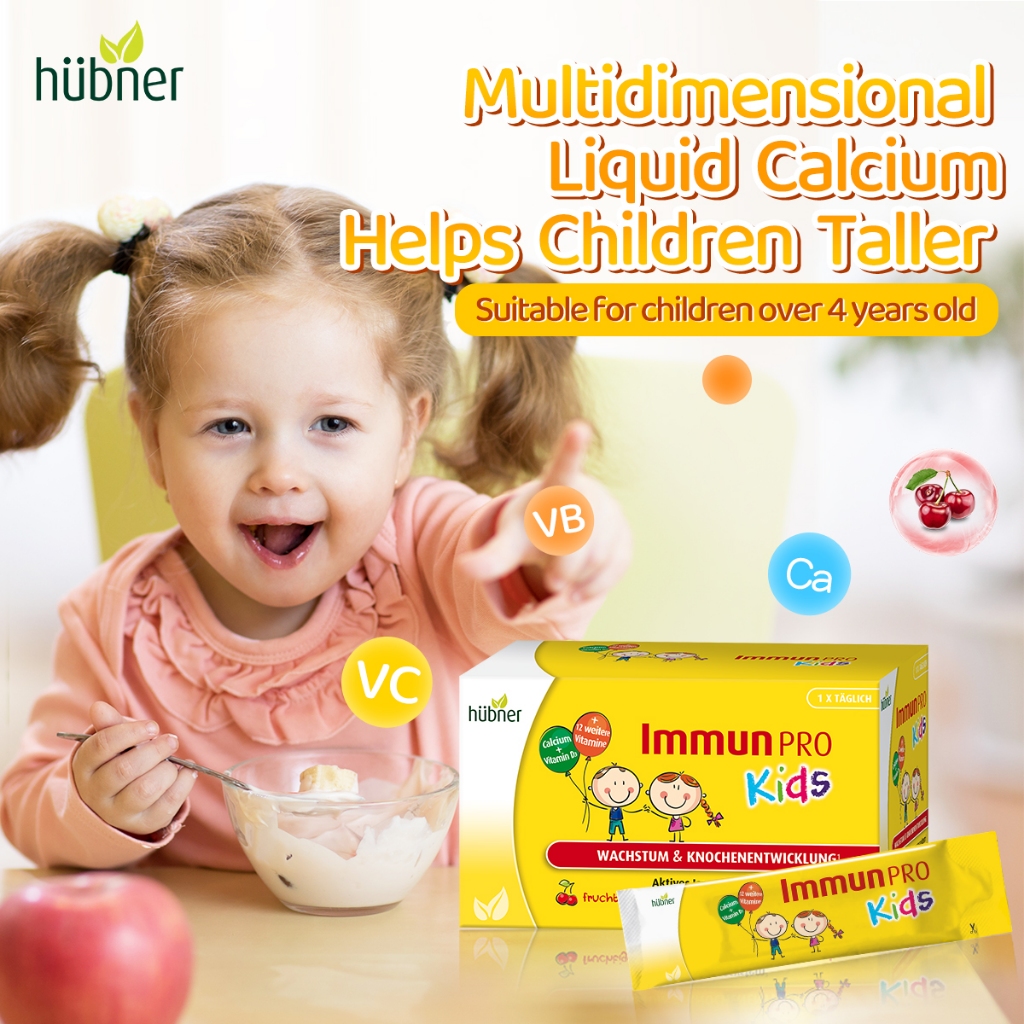 German Huebner Immun Pro Kids calcium Multivitamins Vitamin D K2 ...