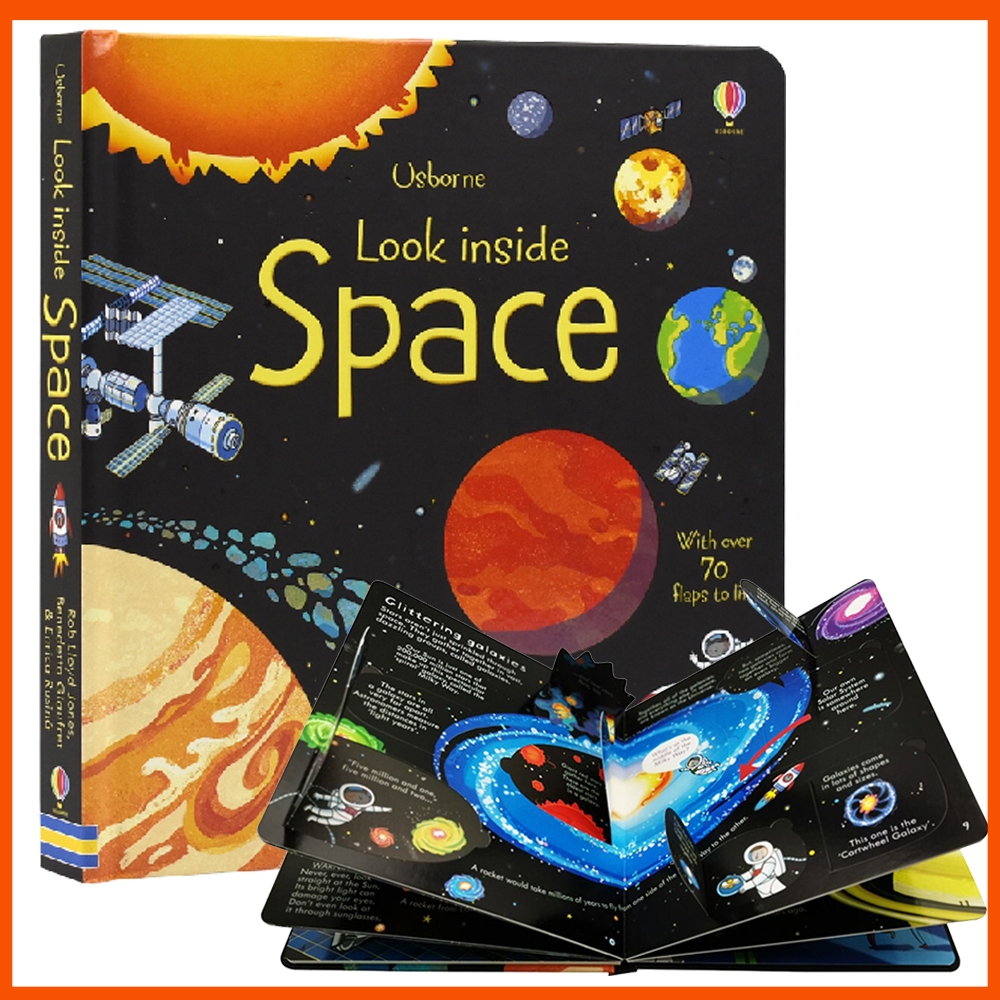 Usborne Look Inside Space 3d Flap Picture Book Revealing Secrets Space ...
