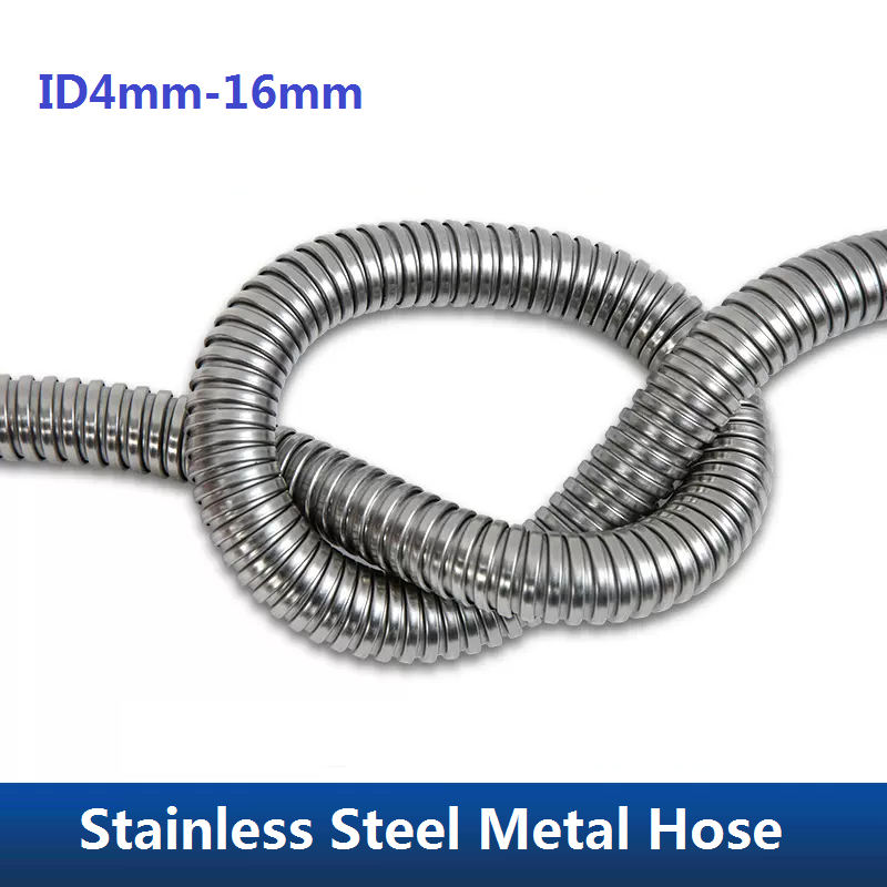 ID4mm-16mm Stainless Steel Metal Hose Corrugated Threading Pipe Wire ...
