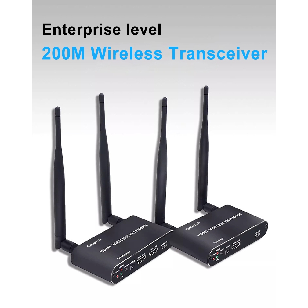 Wireless HDMI Extender Video Transmitter Receiver Screen Splitter 1080p ...