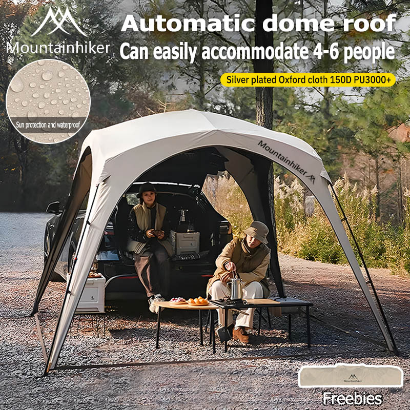 MOUNTAINHIKER automatic dome tent canopy waterproof quick-open docking ...
