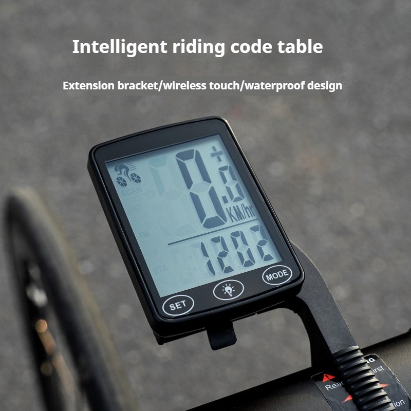 Wireless Bicycle Computer Multi Functional LCD Screen Bicycle Computer ...