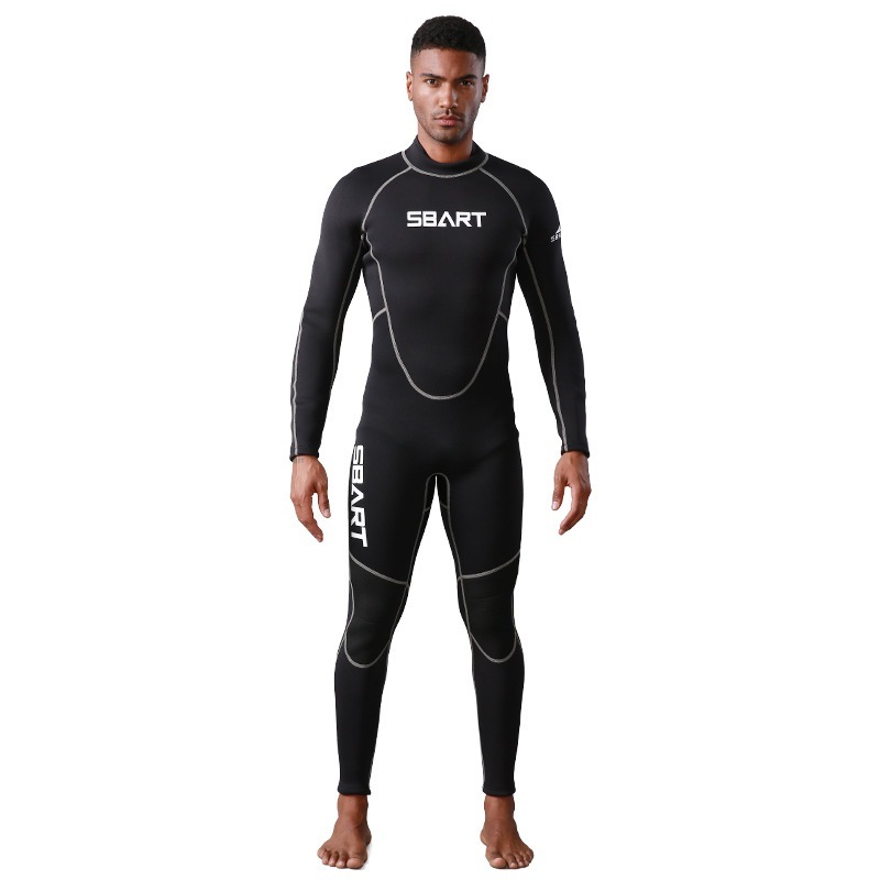 SBART One-piece wetsuit 3mm wet suit warm and cold-proof snorkeling ...