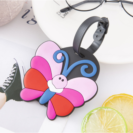 Butterfly Design Luggage Tag and Soft Rubber Name Tag | Shopee Philippines