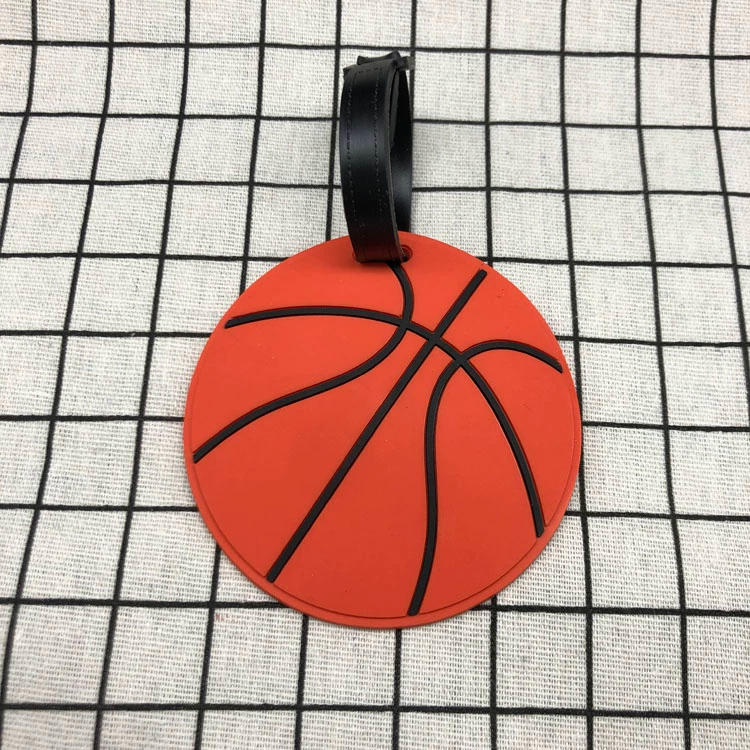 Basketball Design Luggage Tag, Soft Rubber Name Tag, Travel Accessories ...