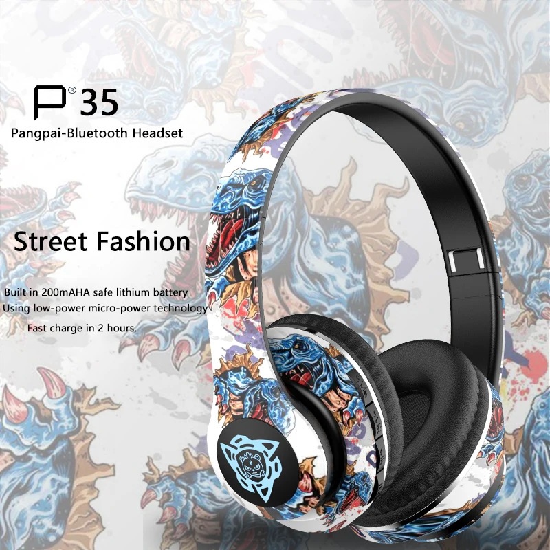 Universal national tide cool headset game bluetooth headset wireless ...