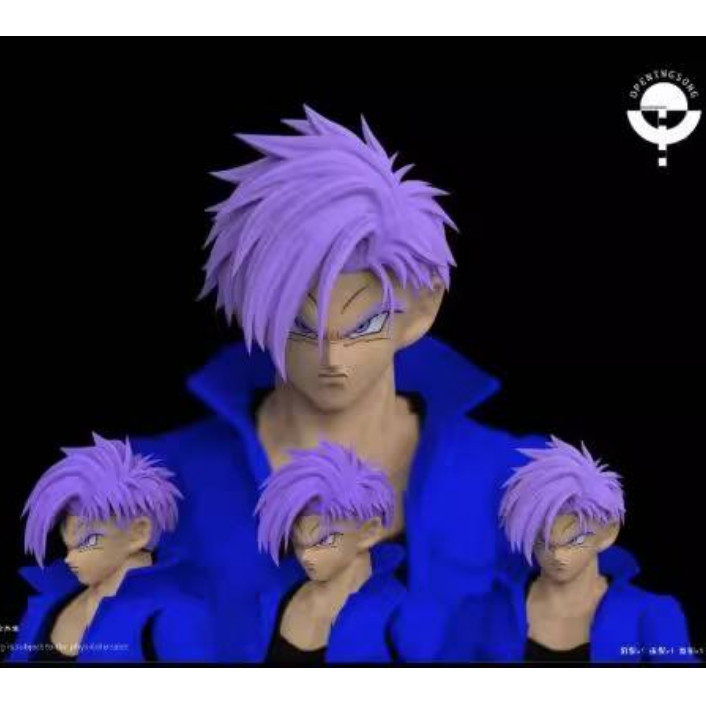 OPENINGSONG Dragon Ball Trunks Purple Short Hair Head Sculpting ...