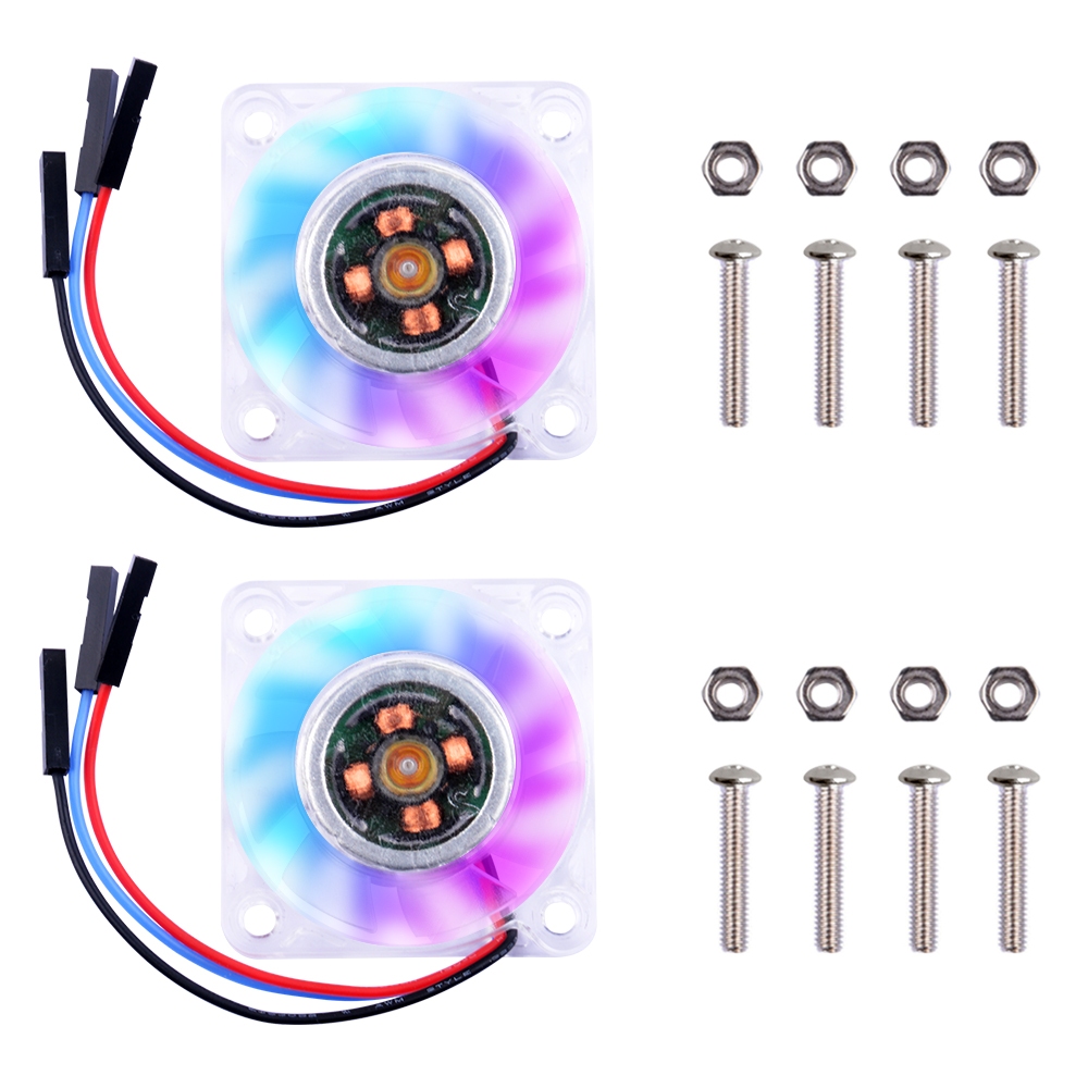 52Pi Adjustable Fan Automatic Shutdown 5V Extreme Quite 3 Pin PWM Mini ...