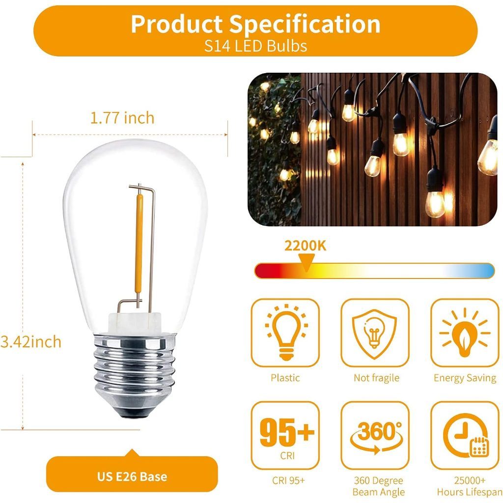 Spare Light Bulbs S14/ST38/G40 | Shopee Philippines