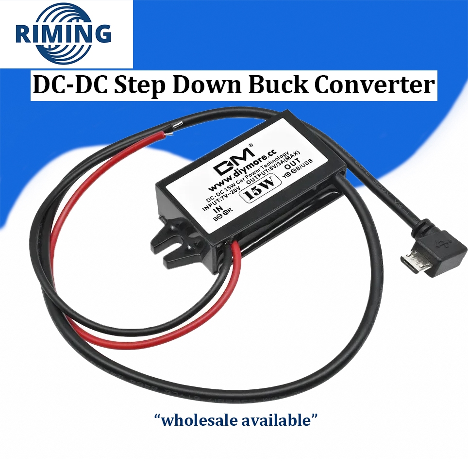 12V to 5V 2A 3A 10W 15W 24W DC-DC Step Down Buck Converter Power Supply Module Mini USB Micro ...