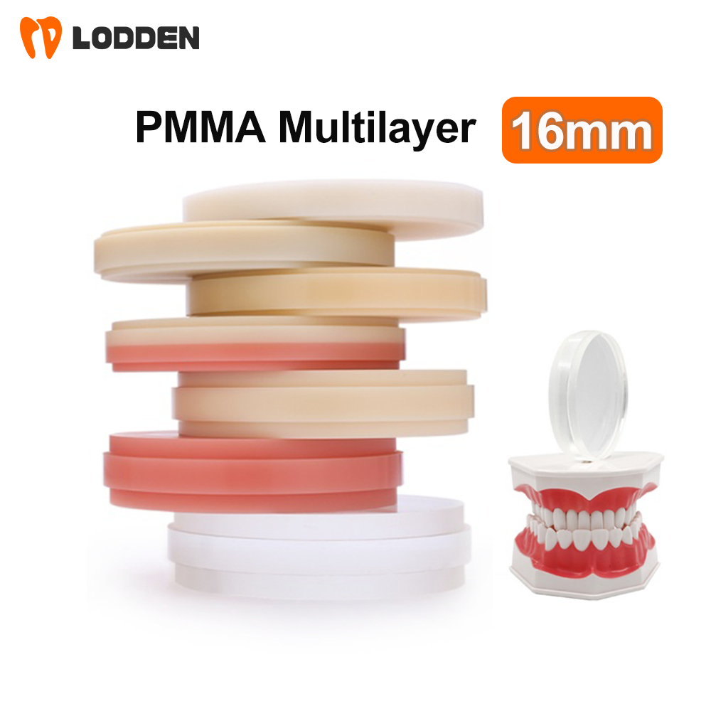 LODDEN Multilayer PMMA Disk 98X16mm For CAD/CAM Open System Denture ...
