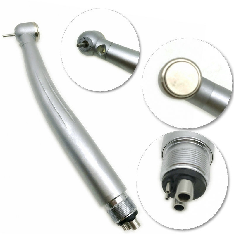 Dental Lab LED High Speed Push Button Turbine Handpiece 3 Water Spray 4 ...