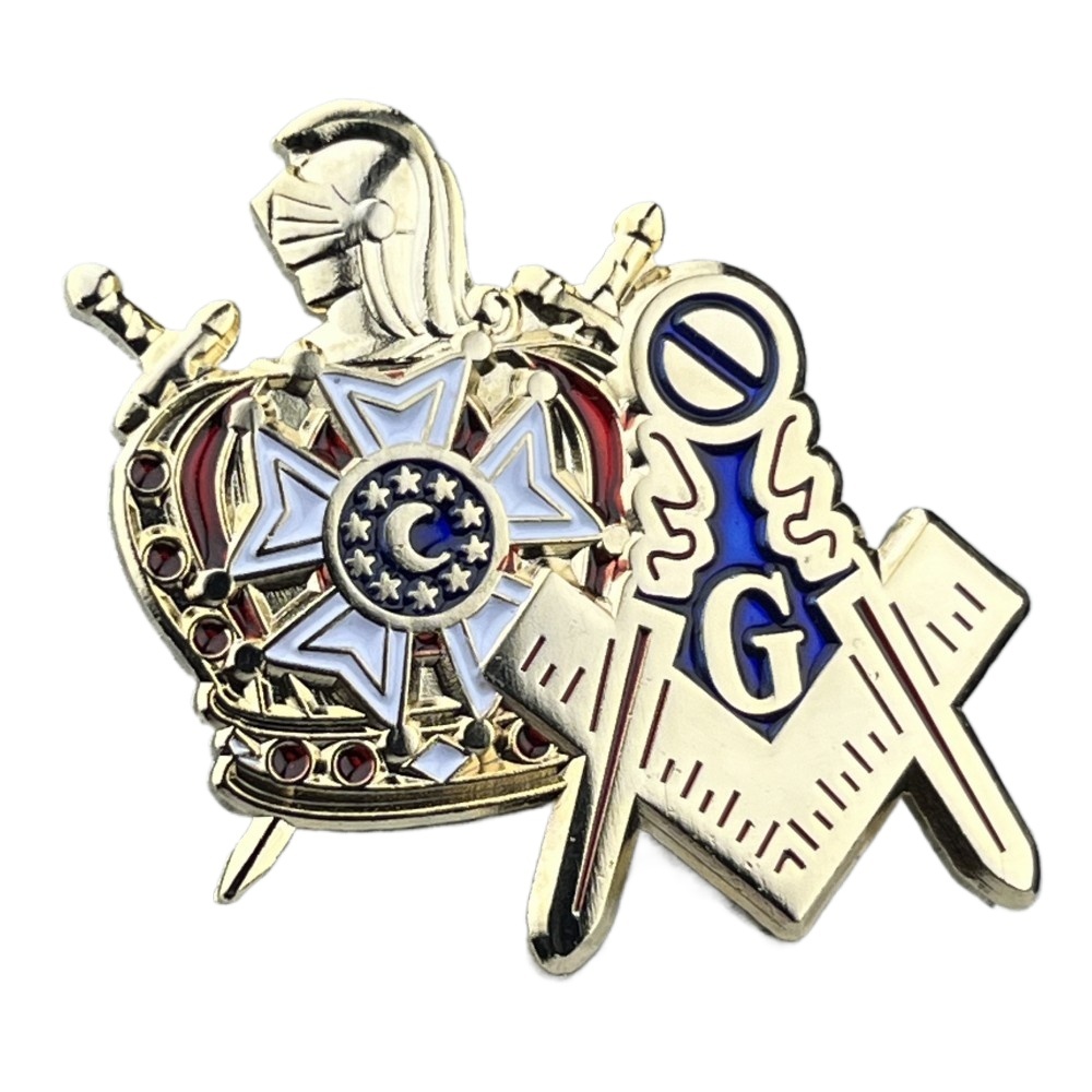 Demolay Mason New Design Enamel Lapel Pin Collar Pin Size 35x33MM ...