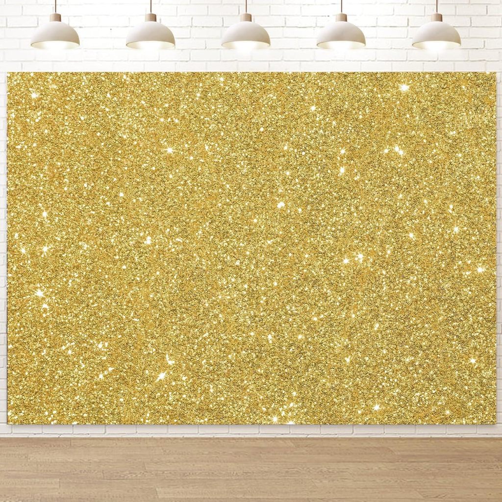 Golden Backdrop Gold Spots Bokeh Backdrop Birthday Baby Shower ...