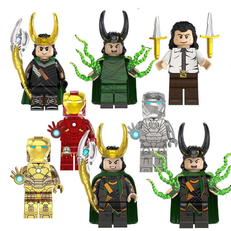 TV6206 Loki Laufeyson Iron Tony Stark Super Hero Movie Character Mini ...