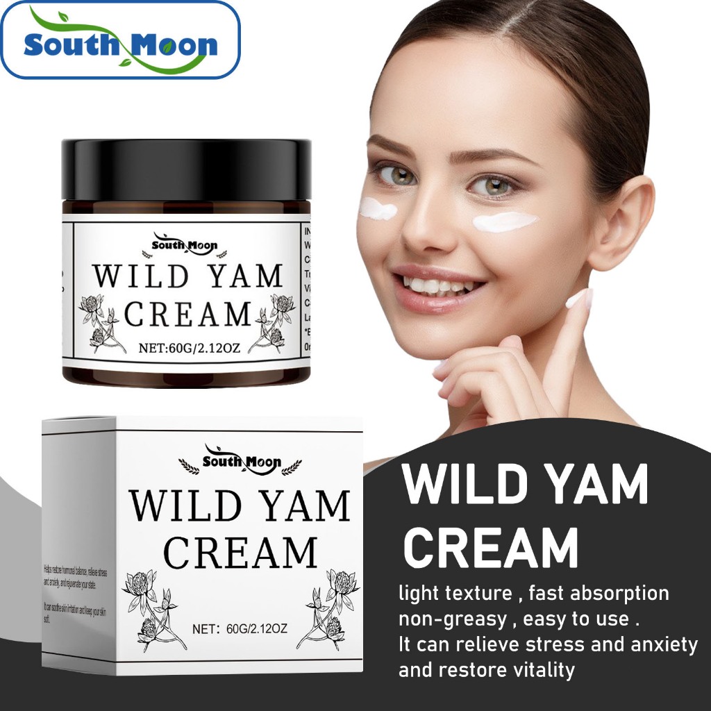 South Moon Wild Yam Cream 60g Hormone Balancing Cream Anti-wrinkle Anti ...