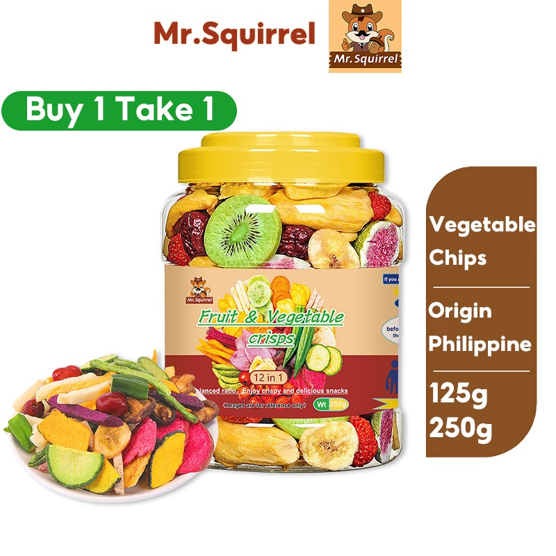 MrSquirrel 250g Vegetable Chips 12in1 Dried Fruits and Vegetables Chips ...