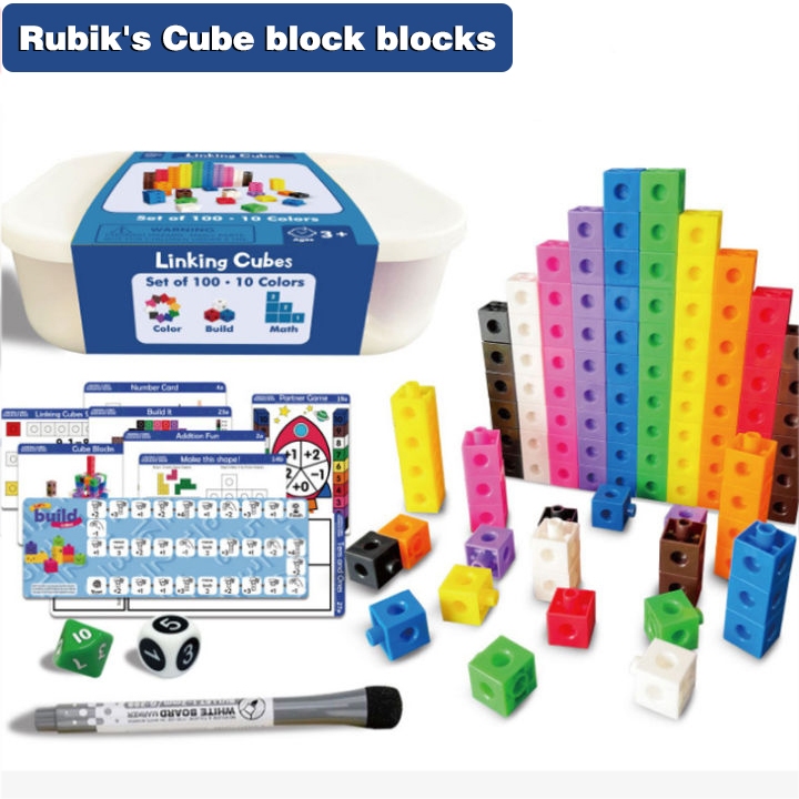 Linking Cubes with Activity Cards Set Numberblocks Math Link Cubes Snap ...