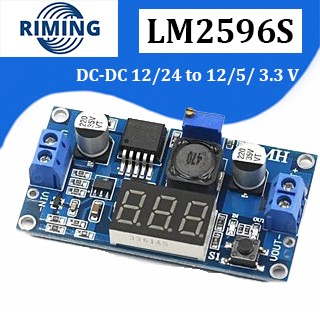LM2596S with digital display voltage regulator power module DC-DC ...