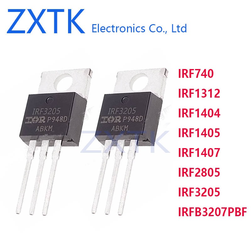 5Pcs Original Mosfet IRF740 IRF1312 IRF1404 IRF1405 IRF1407 IRF2805 ...