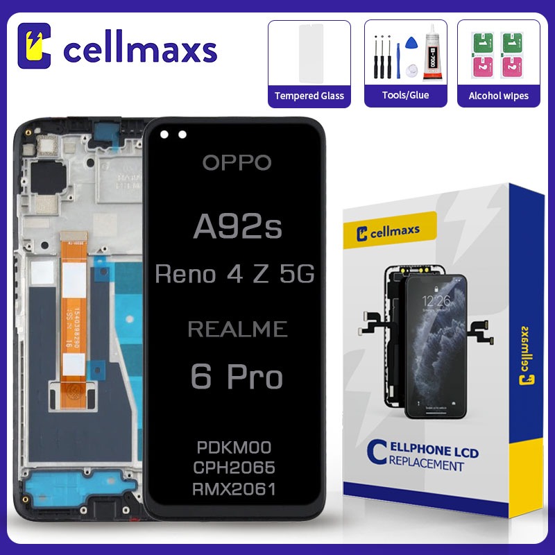 For OPPO A92s Reno4 Z 5G REALME 6 Pro RMX2061 RMX2063 CPH2065 PDKM00 ...