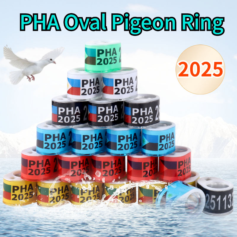 5Pcs PHA Oval Pigeon ring 2025 singsing ng kalapati Oblong 8mm Dove ...