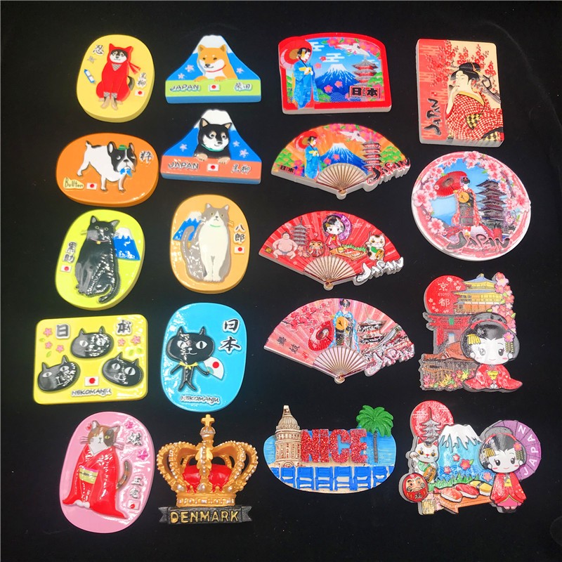 Tokyo Japan Refrigerator Stickers Mount Fuji Hokkaido Nagasaki Osaka ...