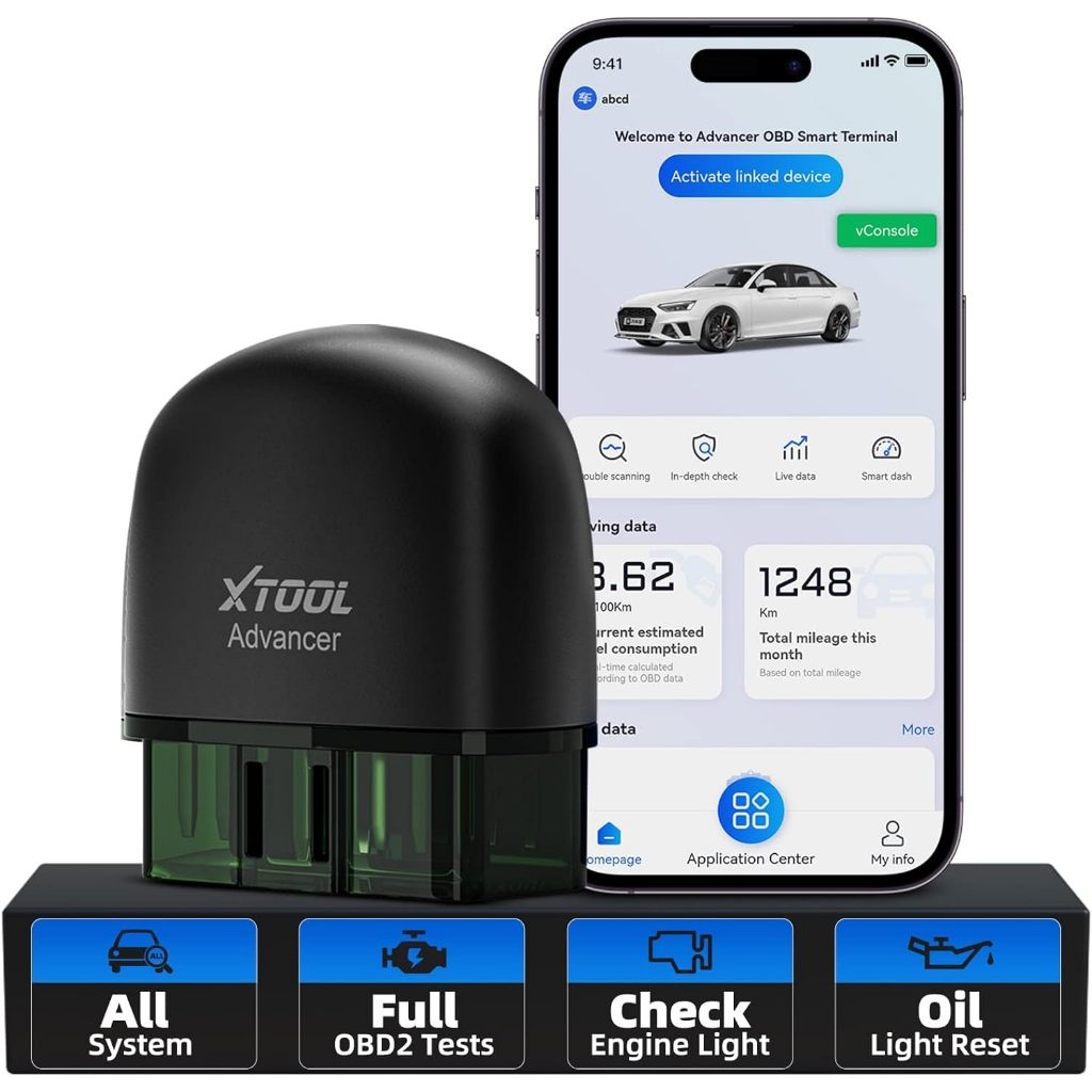 XTOOL AD20 OBD2 Diagnostic Scanner Bluetooth ELM327 Engineer Code Read Work With iOS/Android And ...