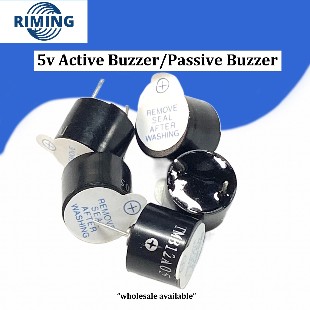 5PCS 5v Active Buzzer/Passive Buzzer Magnetic Long Continous Beep Tone ...