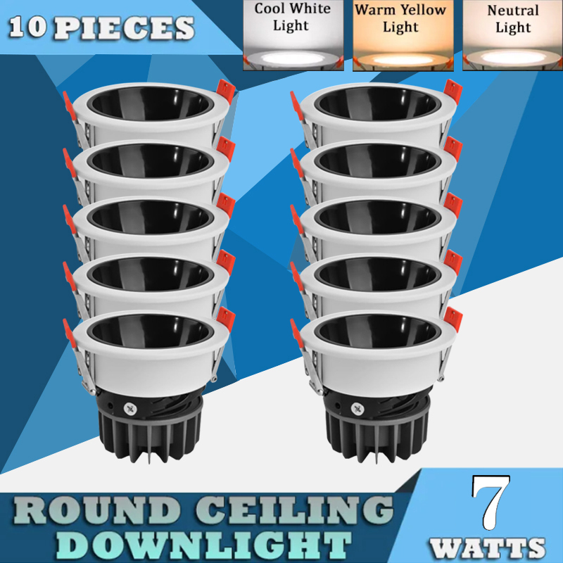 7W 45° Adjustable LED Ceiling Spot Light Led Light Fixtur for Living ...