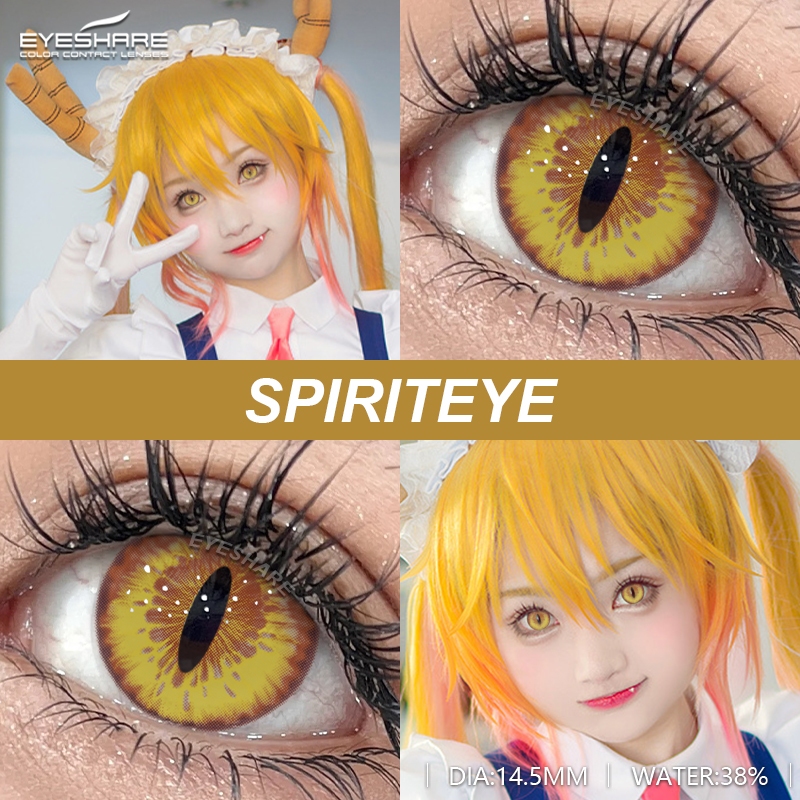 [5DD] Eyeshare 2Pcs Anime Contact Lenses Yellow Lens Demon Slayer ...