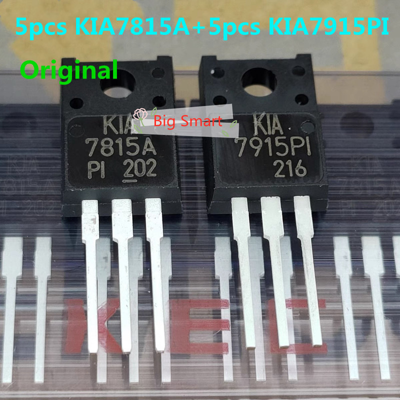 10 pcs Original KIA7915PI KIA7815A TO-220IS 7815A 7915PI 15V three terminal voltage regulator ...